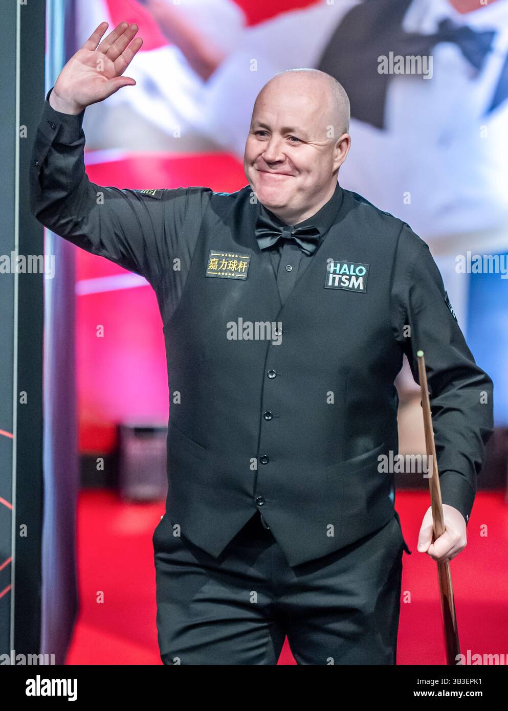 John Higgins ahead of his match against Mark Williams, on day eleven of ...