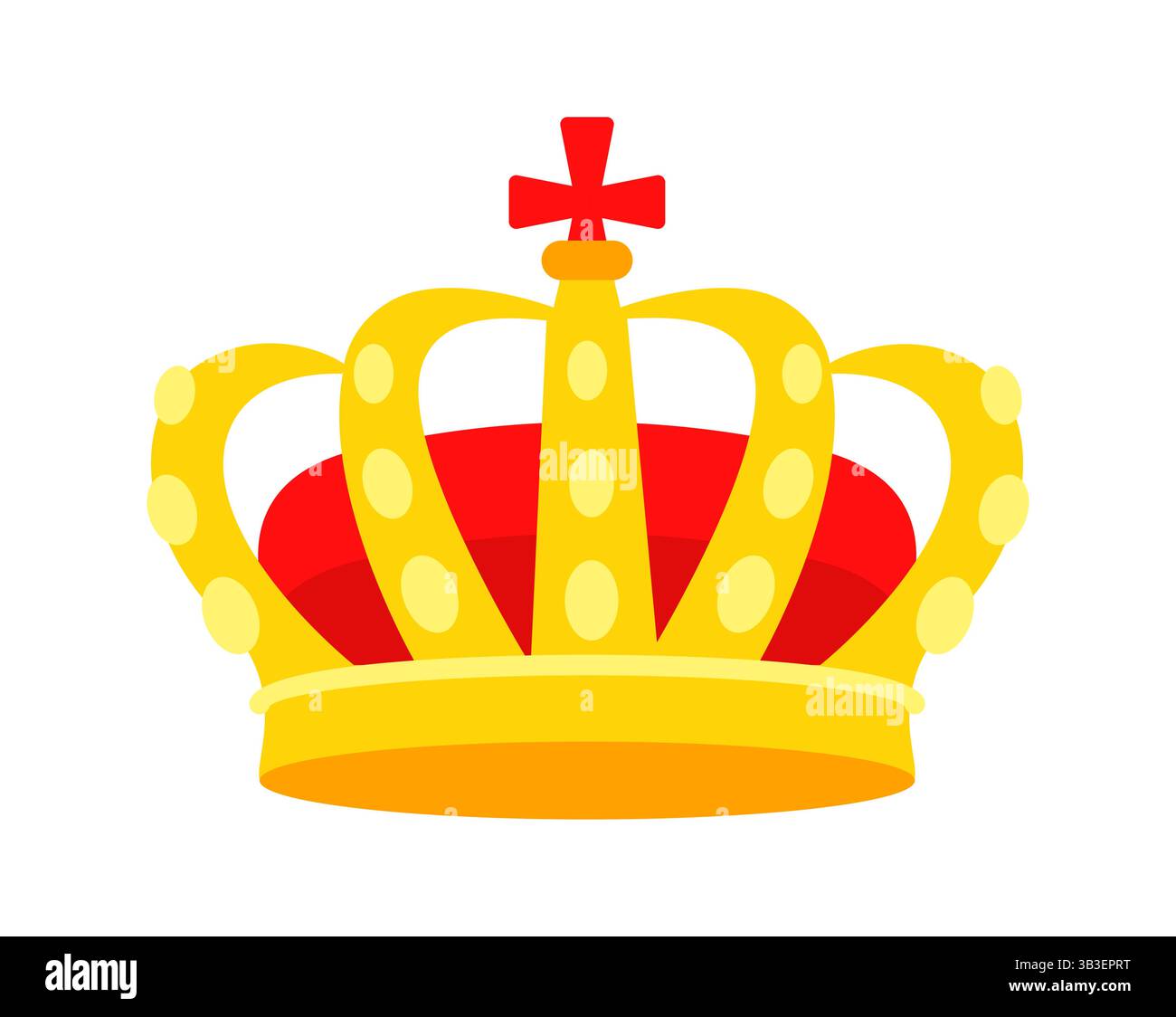 Golden royal crown representing monarchy, power and leadership Stock ...