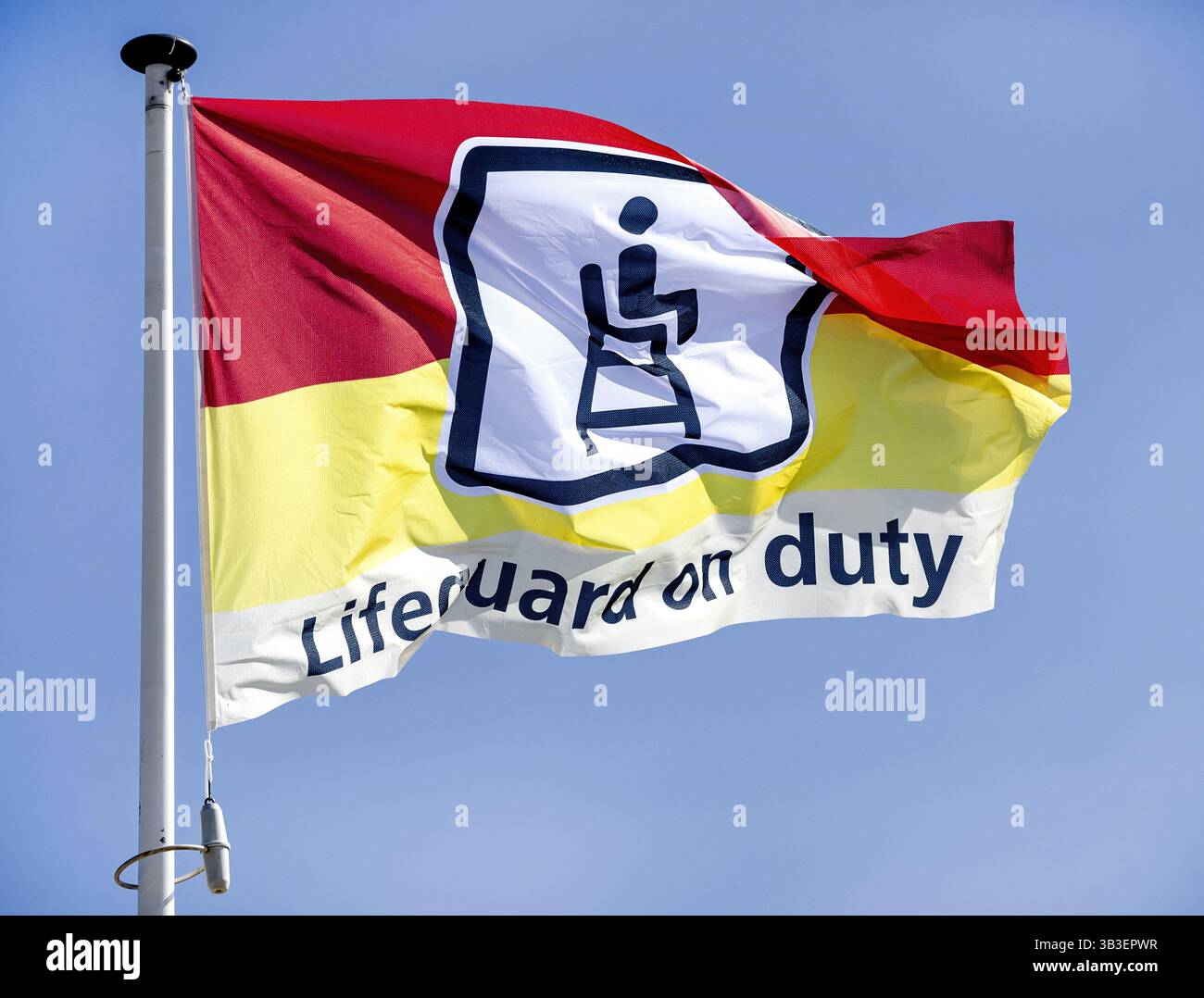 SCHEVENINGEN - The new safety flag on Scheveningen beach. Because the ...