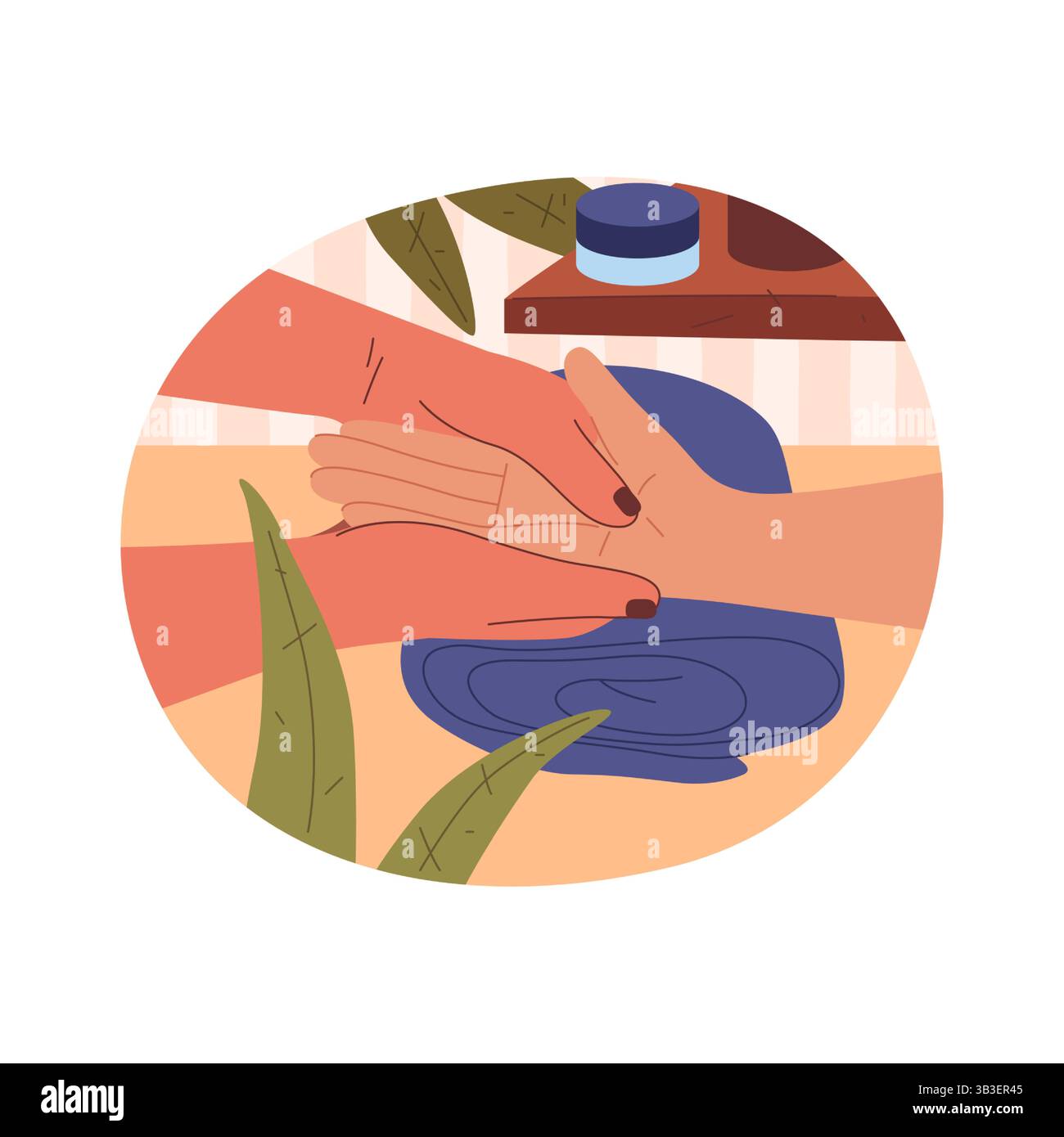 Spa finger Stock Vector Images - Alamy