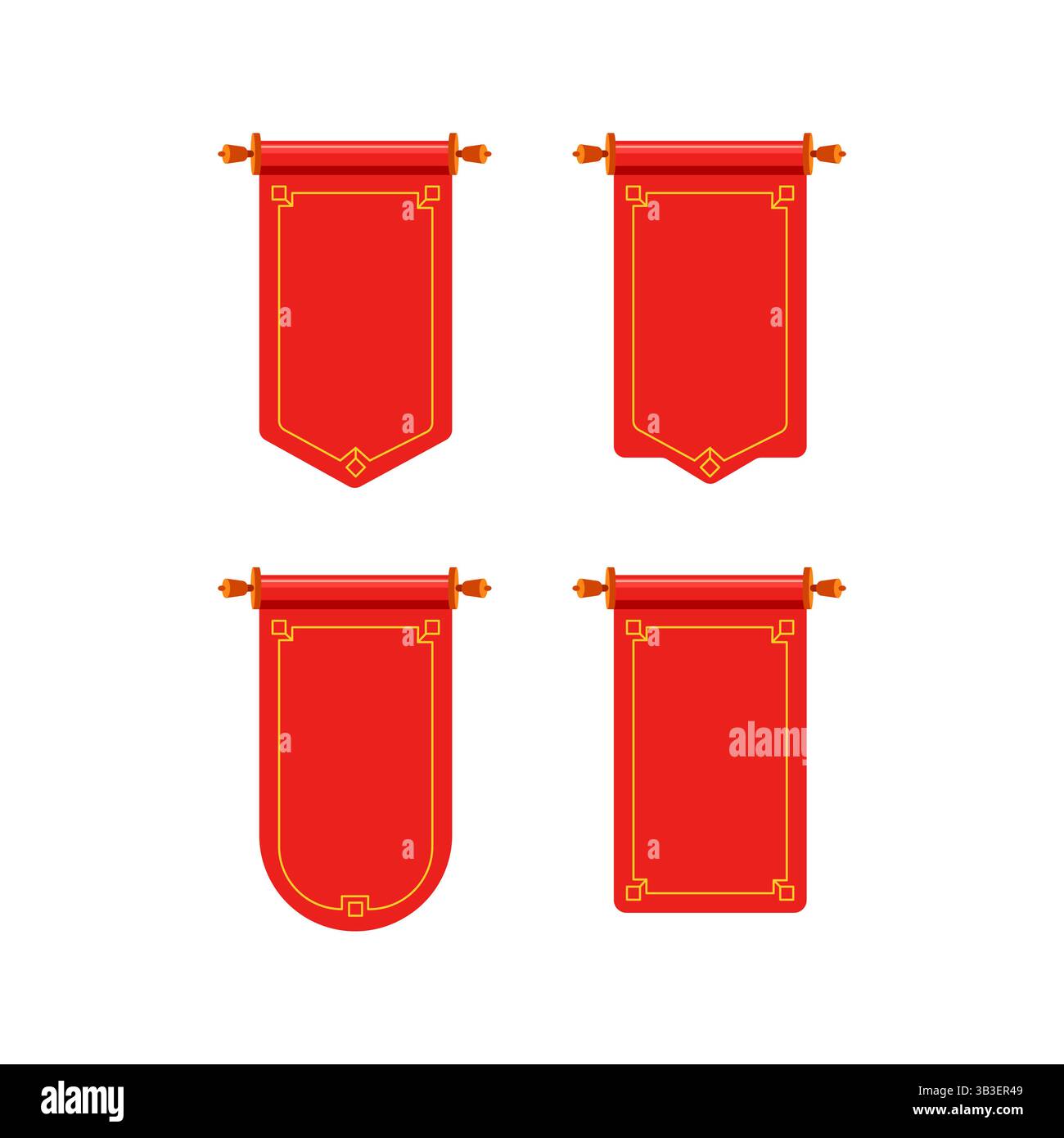 Red chinese scroll gold decorations hi-res stock photography and images ...