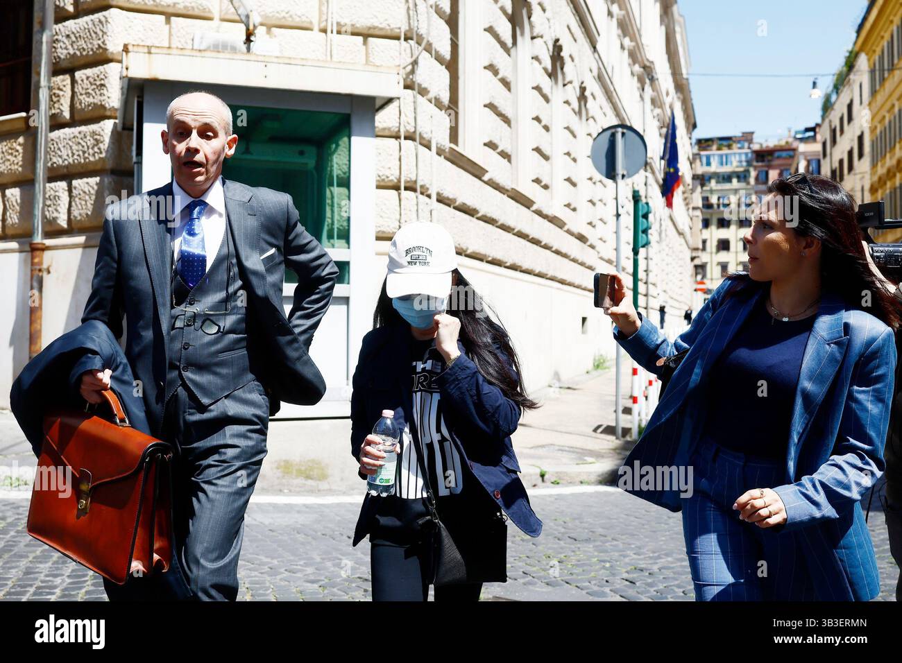 Roma, Italia. 29th Apr, 2025. Interrogatorio di Nors Manlapaz madre di ...