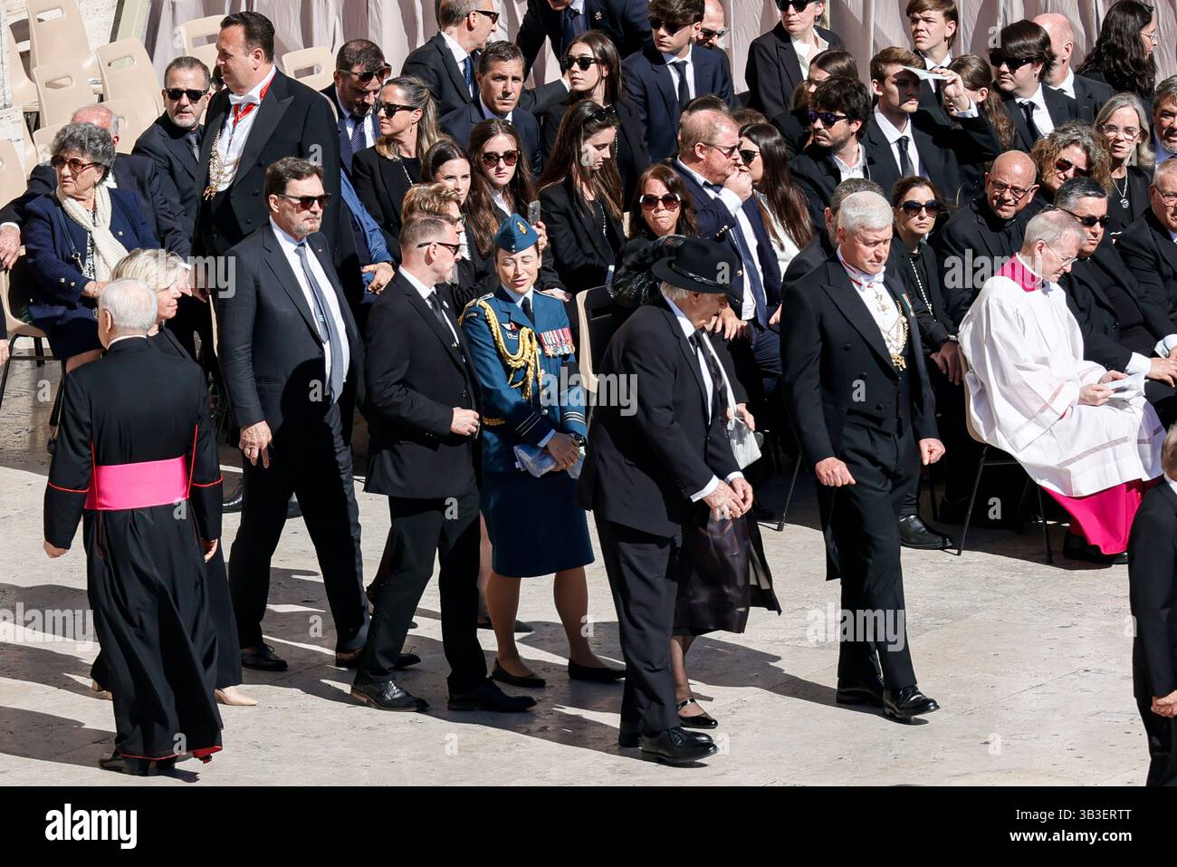 Rome, Italy, 26th April 2025, Vatican city: During the Funeral of the ...