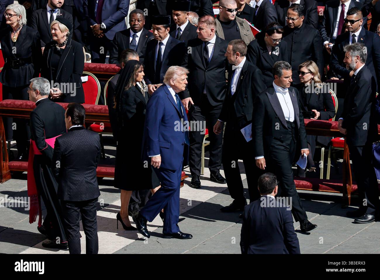 Rome, Italy, 26th April 2025, Vatican city: President Donald Trump (USA ...