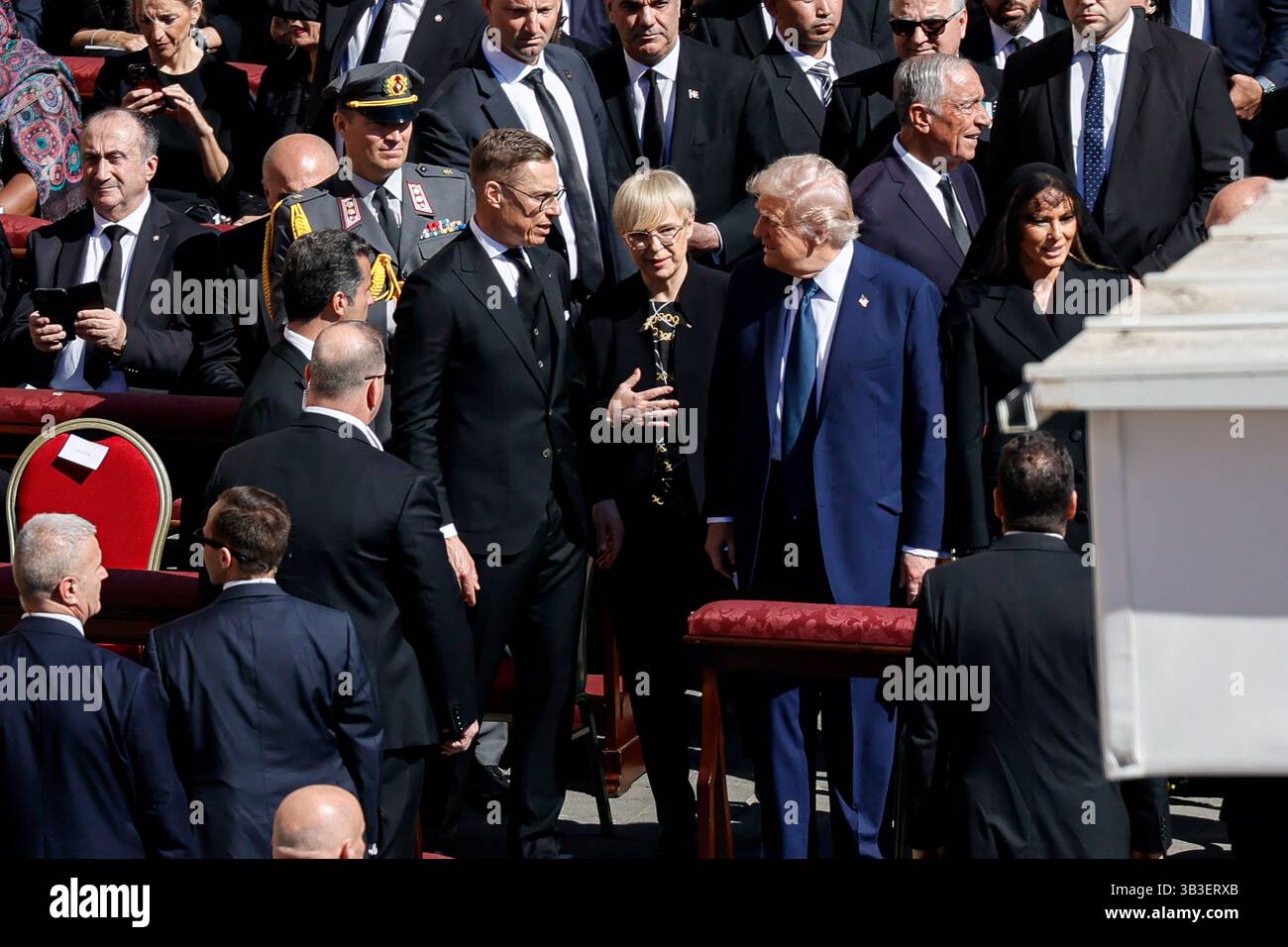 Rome, Italy, 26th April 2025, Vatican city: President Donald Trump (USA ...