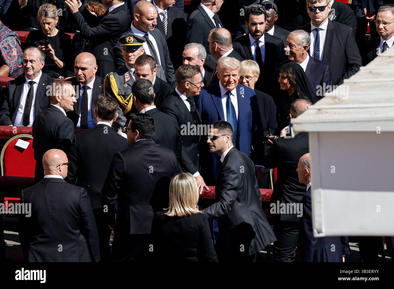 Rome, Italy, 26th April 2025, Vatican city: President Donald Trump (USA ...
