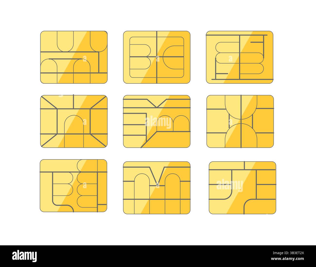 Technology chips Stock Vector Images - Alamy