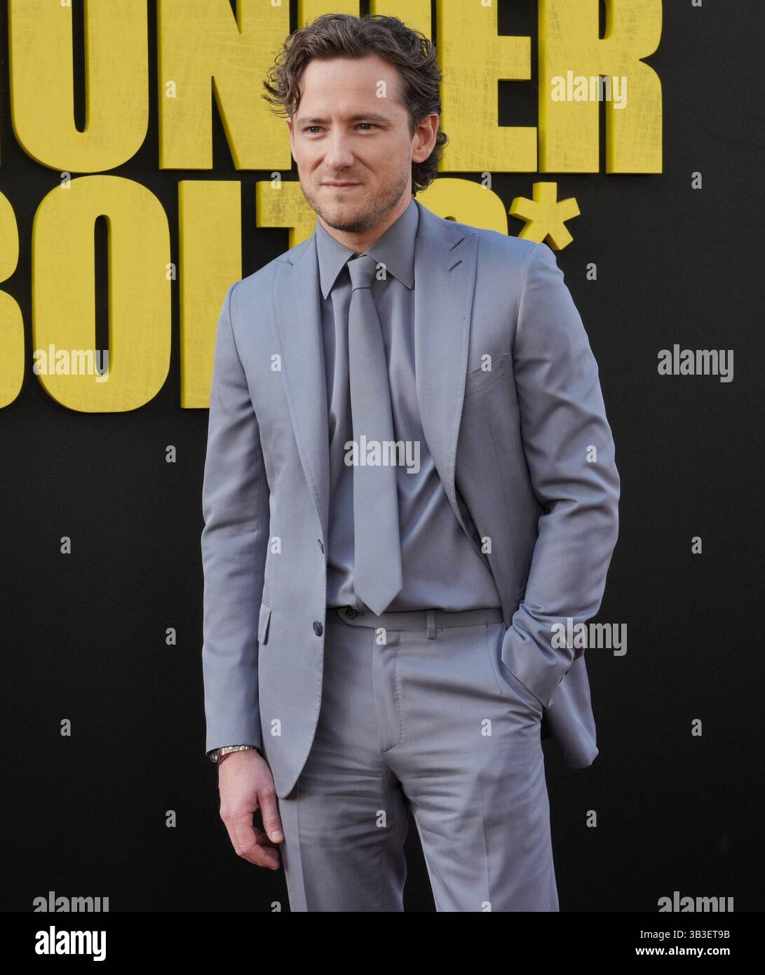 Lewis Pullman arrives at the Marvel Studios' THUNDERBOLTS Los Angeles ...