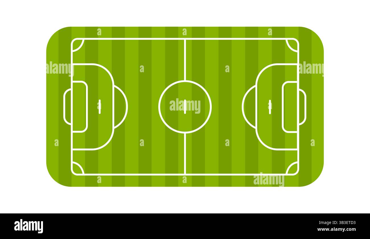 Soccer field scheme representing a playground for playing football ...