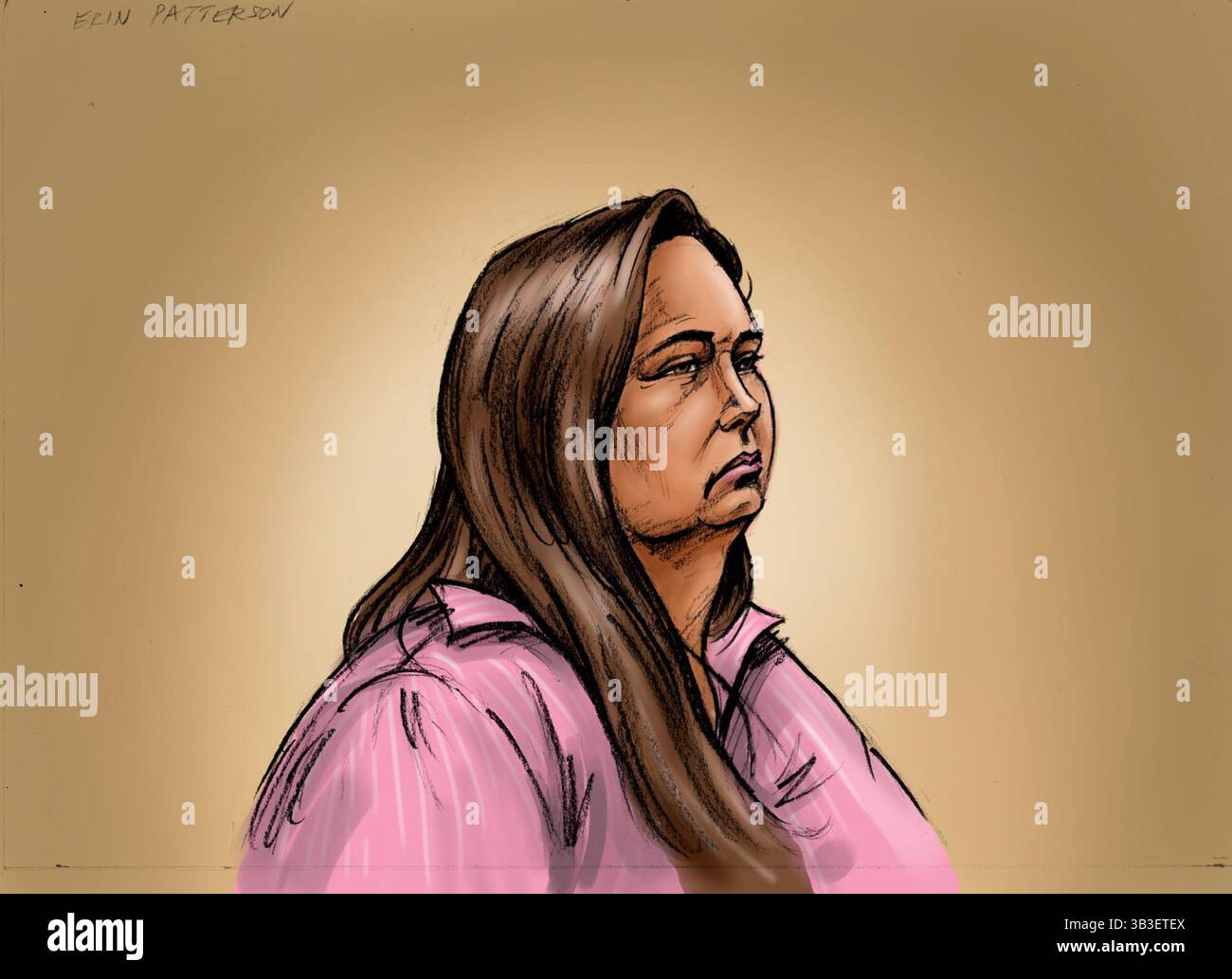 Morwell, Australia. 29th Apr, 2025. A court sketch shows Erin Patterson ...