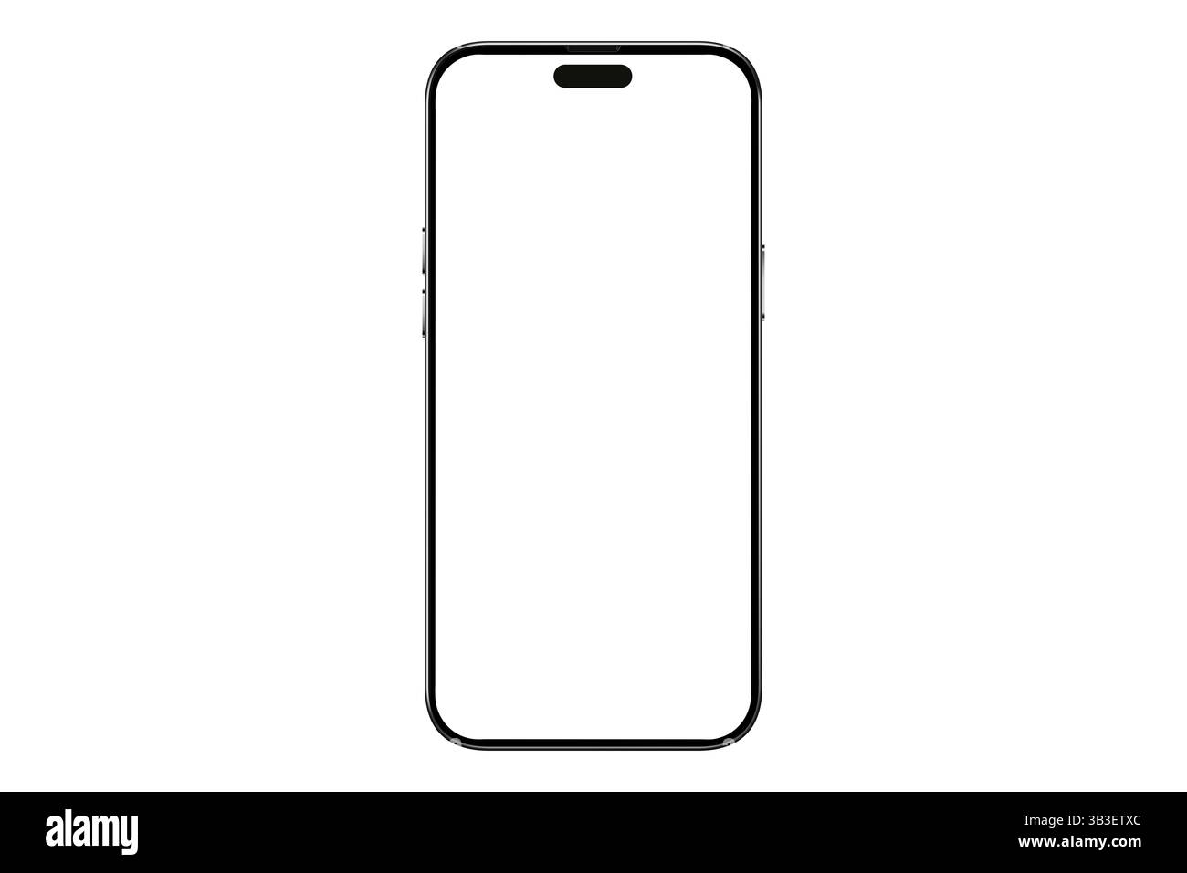 Mockup image white mobile Cut Out Stock Images & Pictures - Alamy