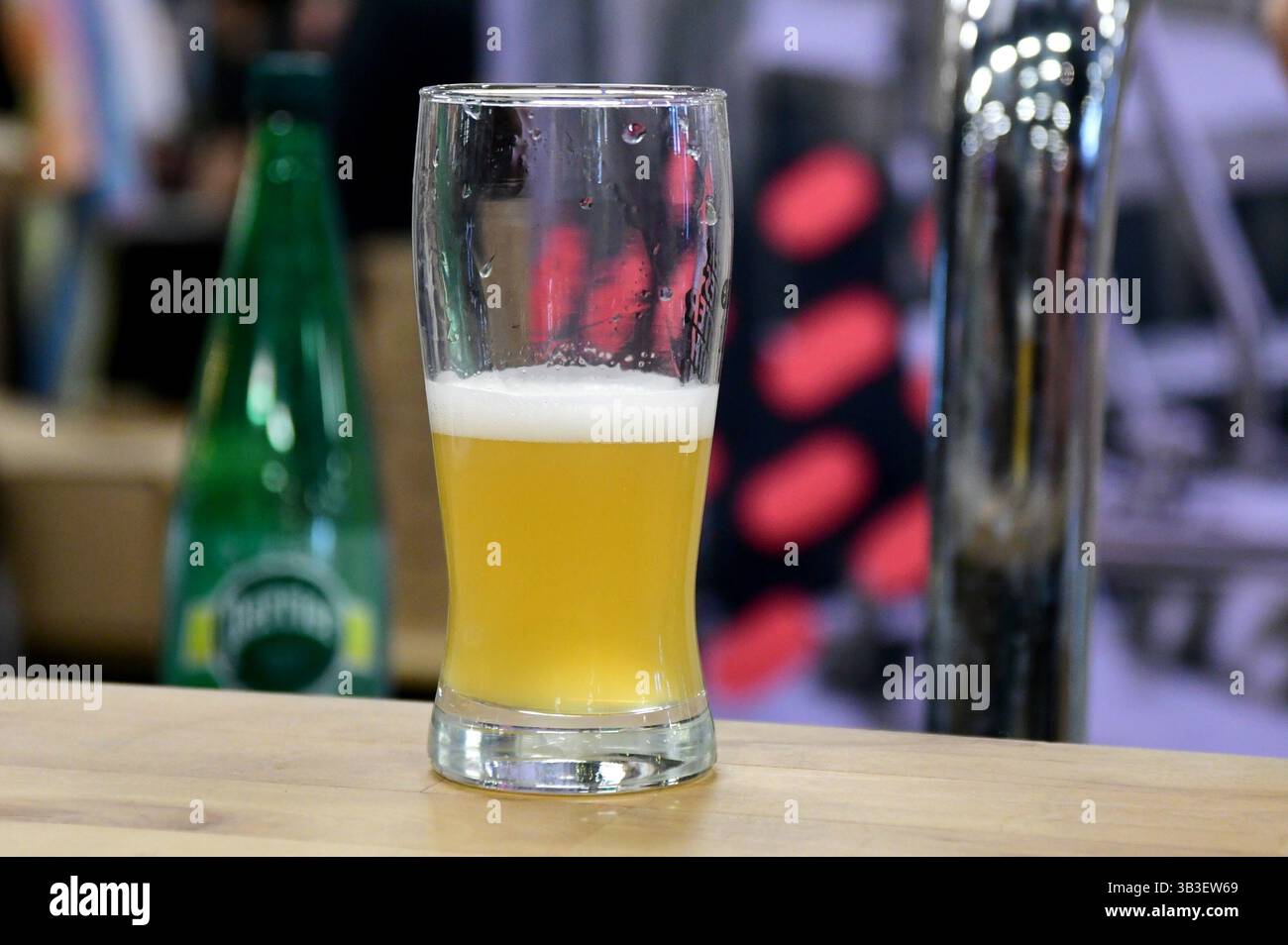 Glass of craft beers from the Fauve company seen at the 8th edition of ...