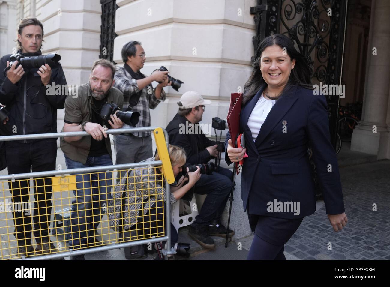 Culture Secretary Lisa Nandy arrives in Downing Street, London, for a ...