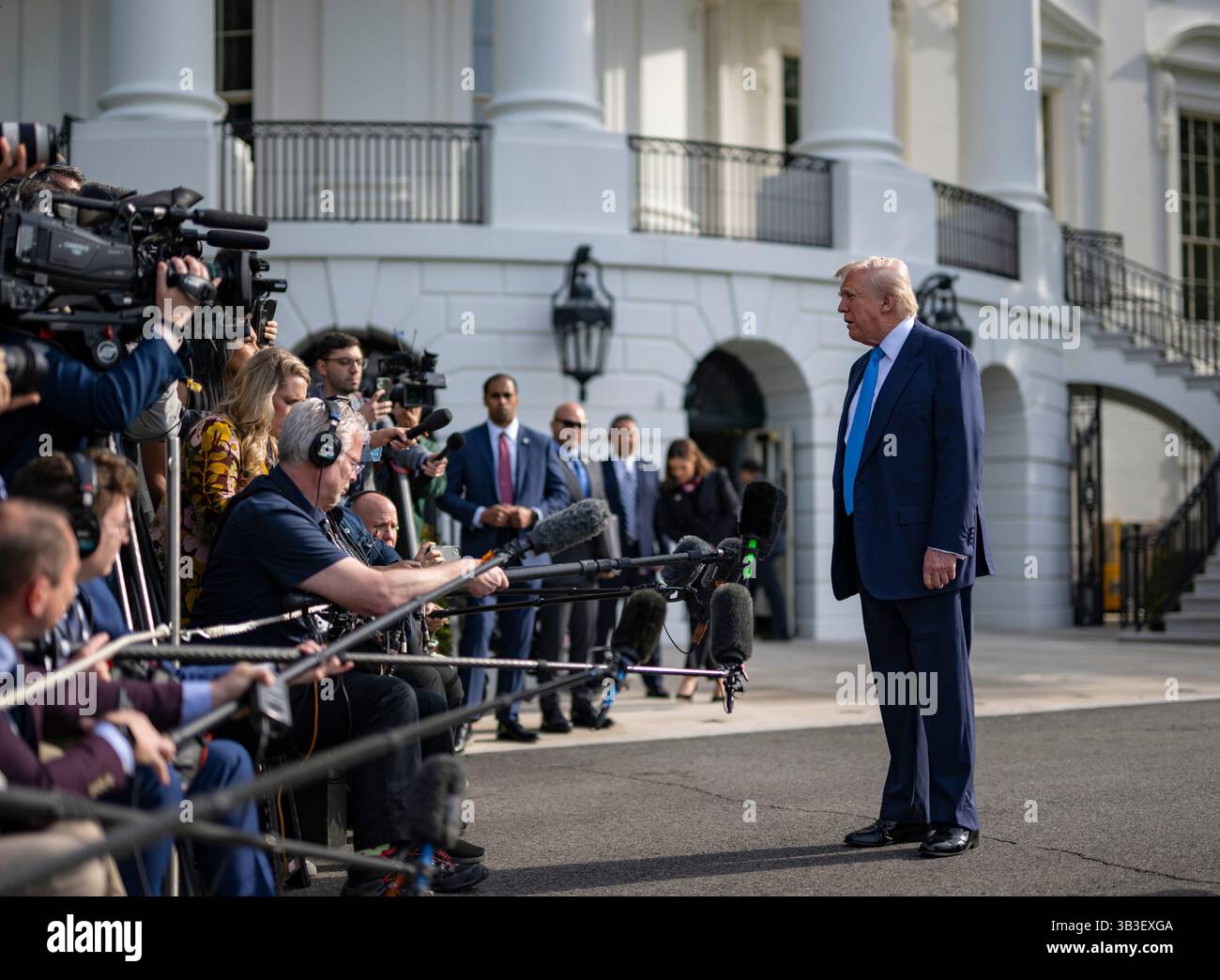 WASHINGTON DC, USA - 25 April 2025 - US President Donald Trump speaks ...