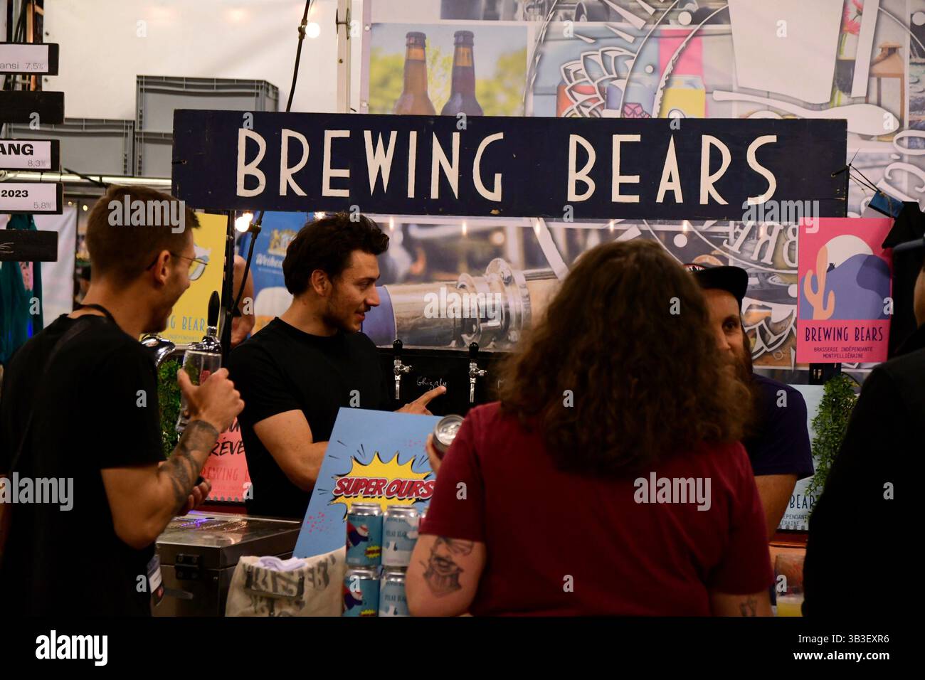 Brewers' stand seen with craft beer tastings at the 8th edition of the ...