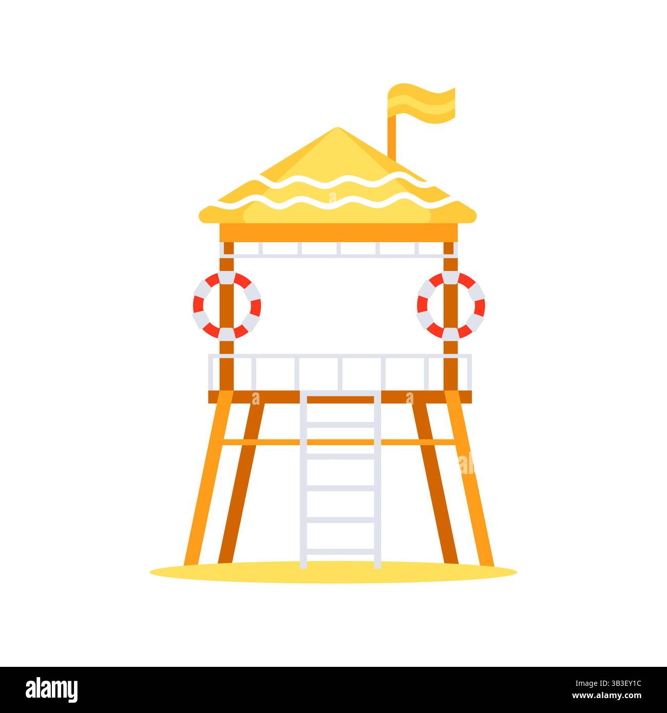 Tropical beach flag Cut Out Stock Images & Pictures - Alamy