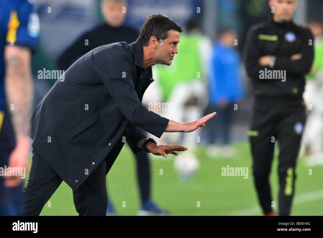 Rome, Italy. 28th Apr, 2025. Olimpico Stadium, Rome, Italy - Cristian ...