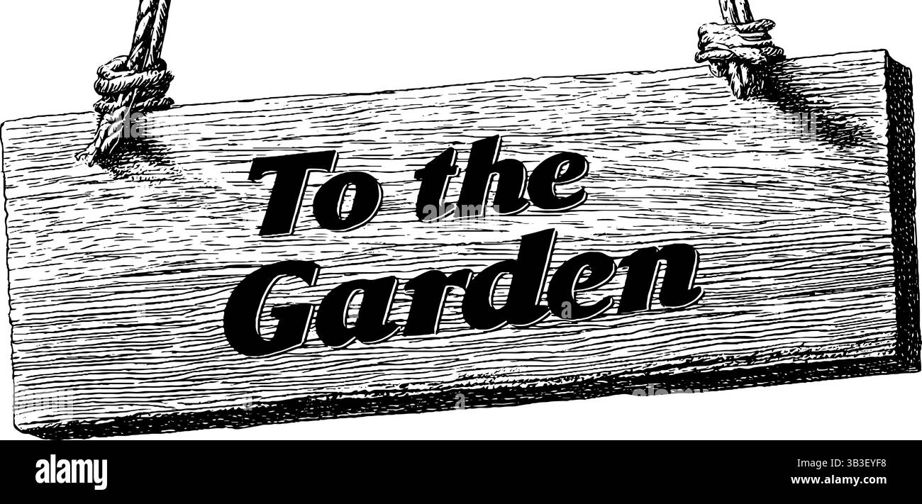 Rustic outdoor decoration Stock Vector Images - Alamy