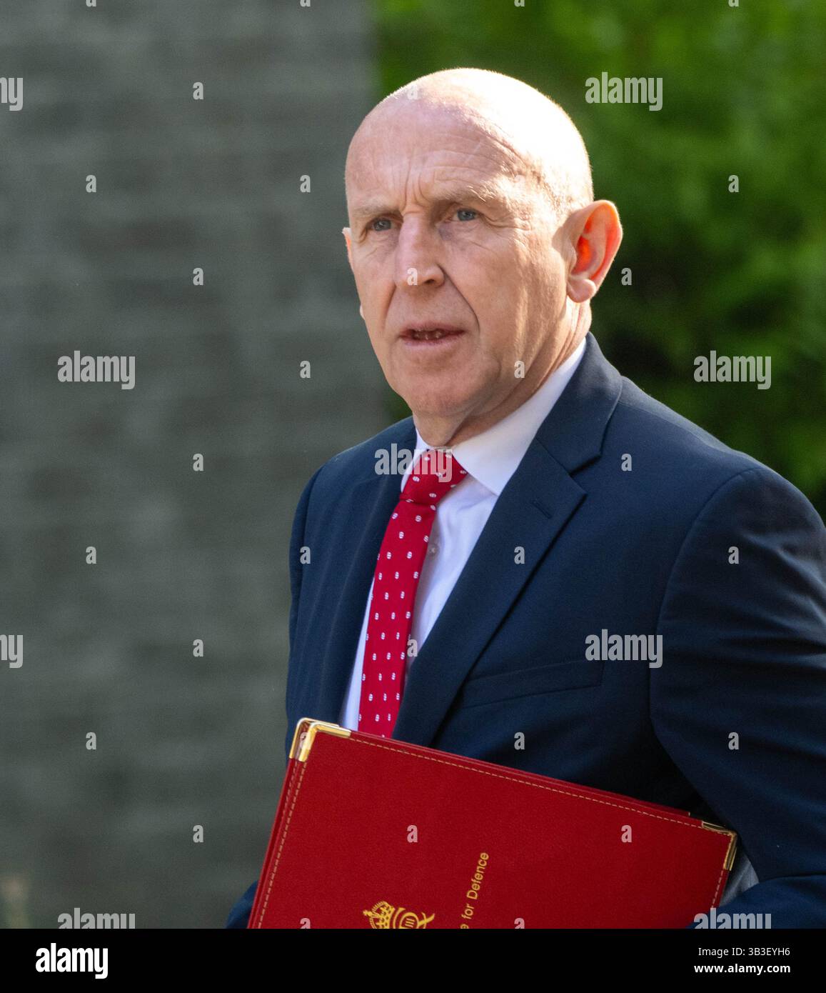 London UK 29 Apr 2025 John Healey, Defense Secretary, arrives at a ...