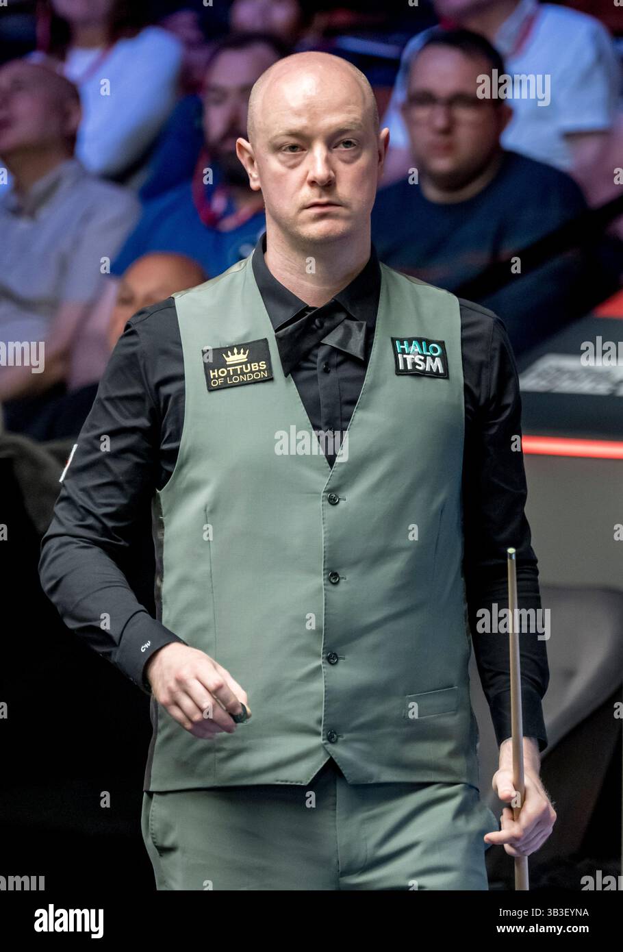 Chris Wakelin during of his match against Zhao Xintong, on day eleven ...
