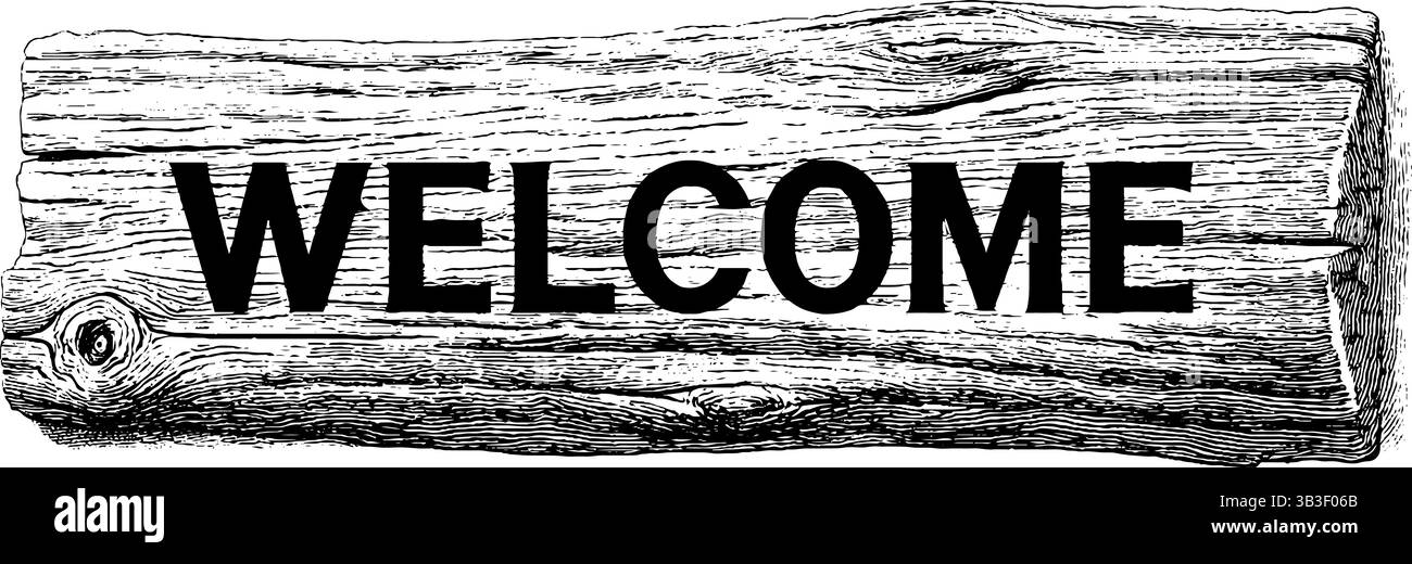 Rustic engraved wooden welcome sign for home decor and design projects ...