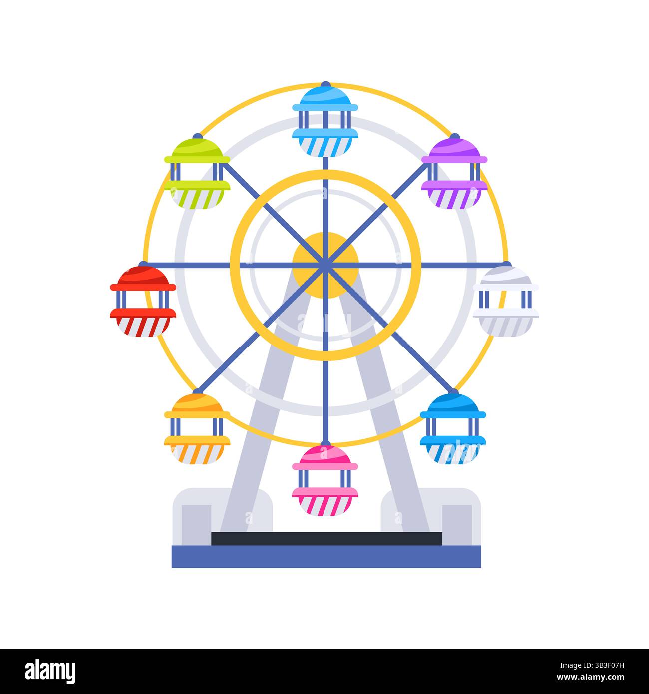 Gondola on ferris wheel Stock Vector Images - Alamy