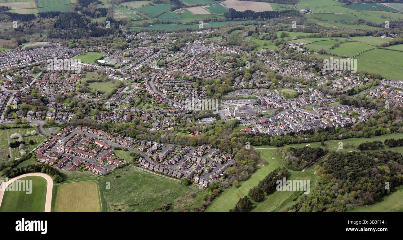 aerial view of Shotley Bridge, Consett, County Durham Stock Photo - Alamy