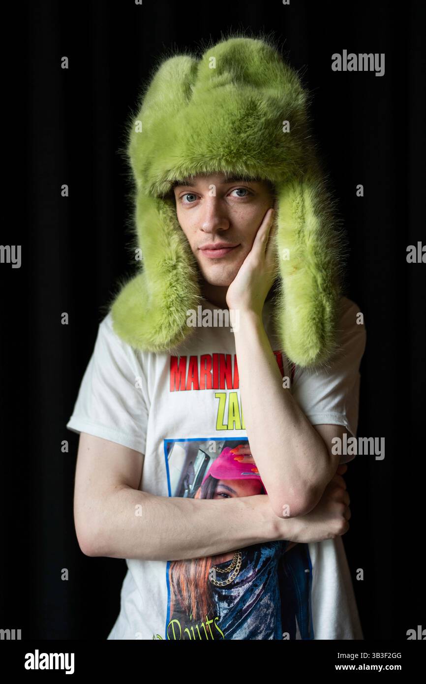 Singer Nemo poses for portrait photographs on Friday, April 25, 2025 ...