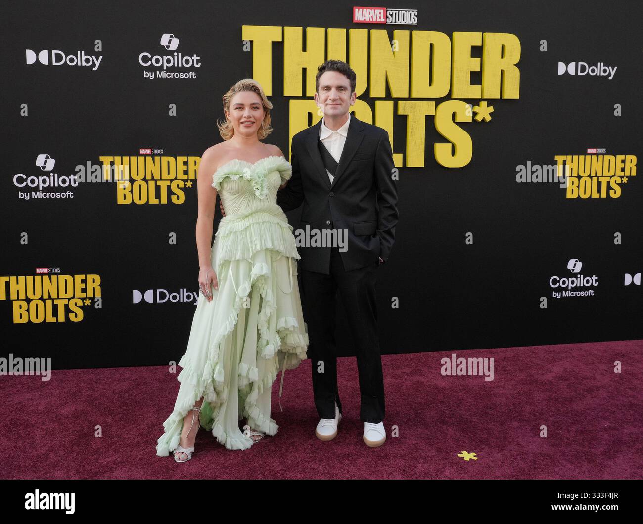 Los Angeles, USA. 28th Apr, 2025. (L-R) Florence Pugh and Jake Schreier ...