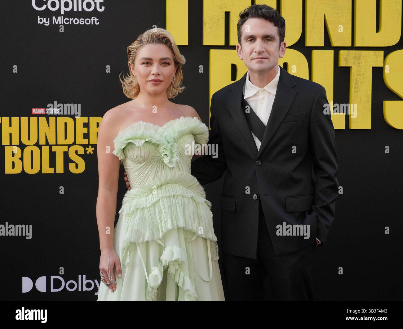 Los Angeles, USA. 28th Apr, 2025. (L-R) Florence Pugh and Jake Schreier ...