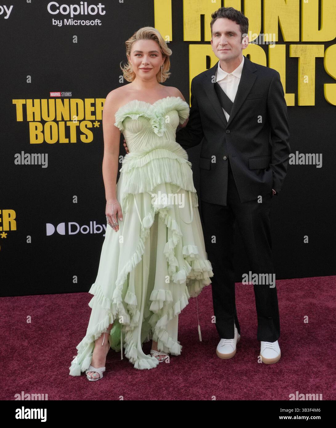 Los Angeles, USA. 28th Apr, 2025. (L-R) Florence Pugh and Jake Schreier ...