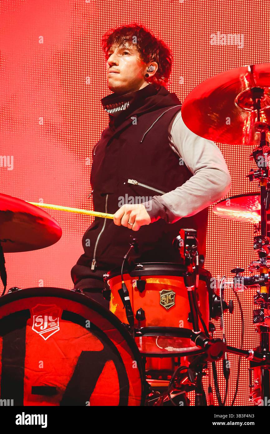 Milan, Italy. 29th Apr, 2025. Milan, Twenty One Pilots perform in ...