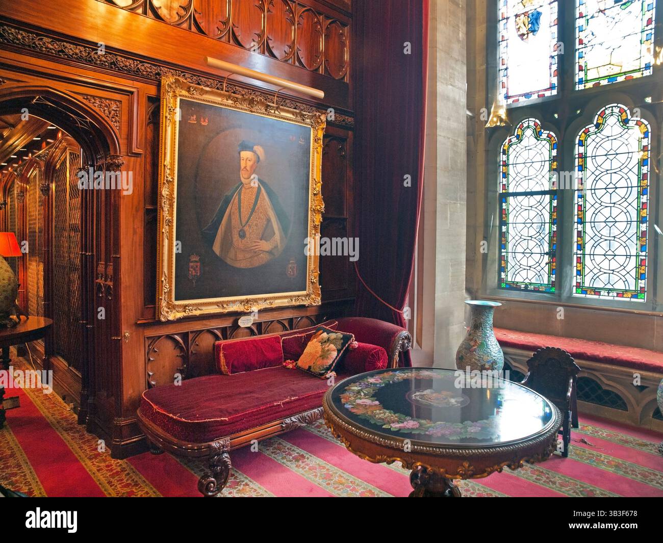 The interior of Arundel Castle Stock Photo - Alamy