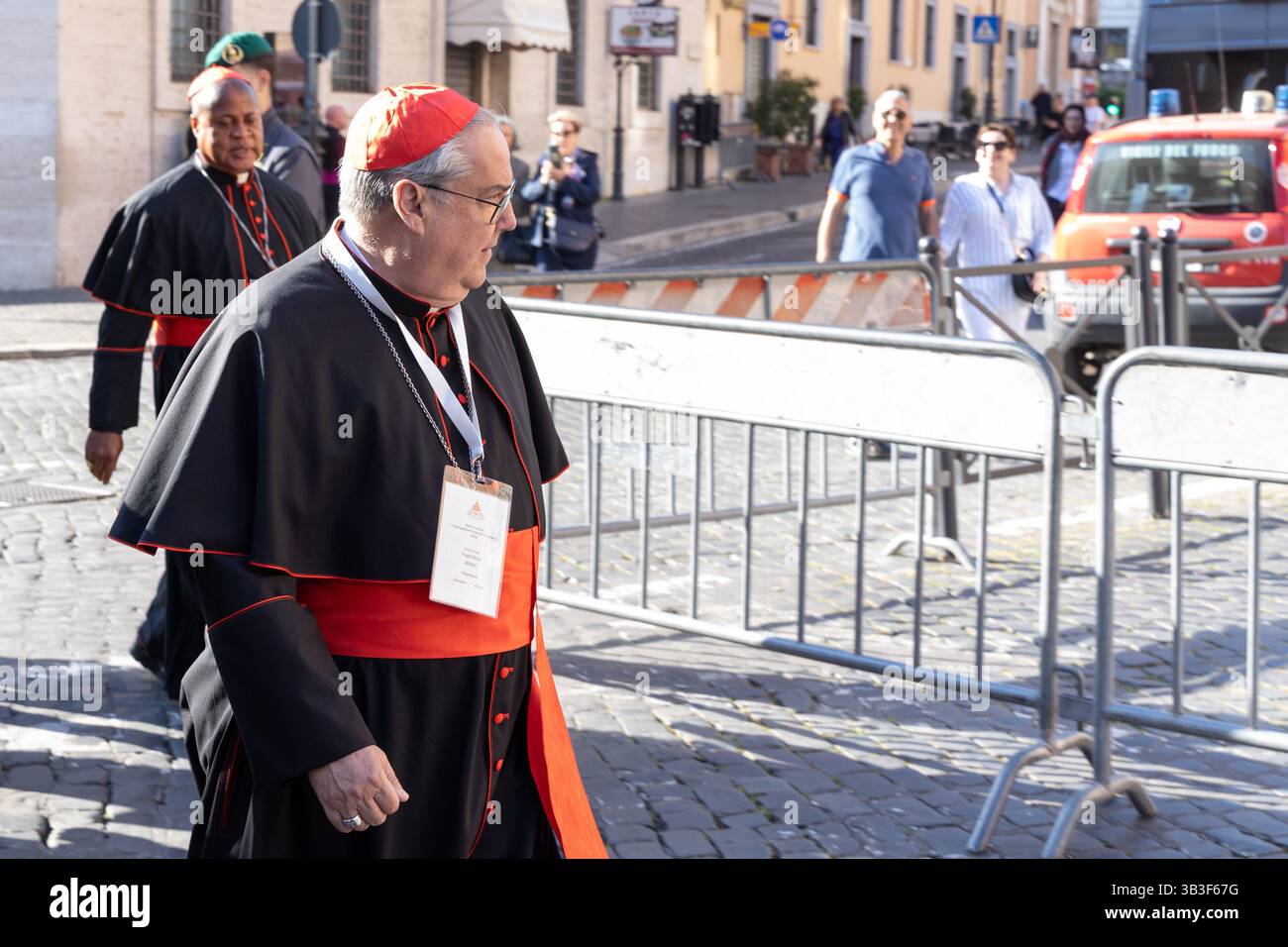 Rome, Italy. 29th Apr, 2025. Cardinal Ángel Sixto Rossi near St. Peter ...