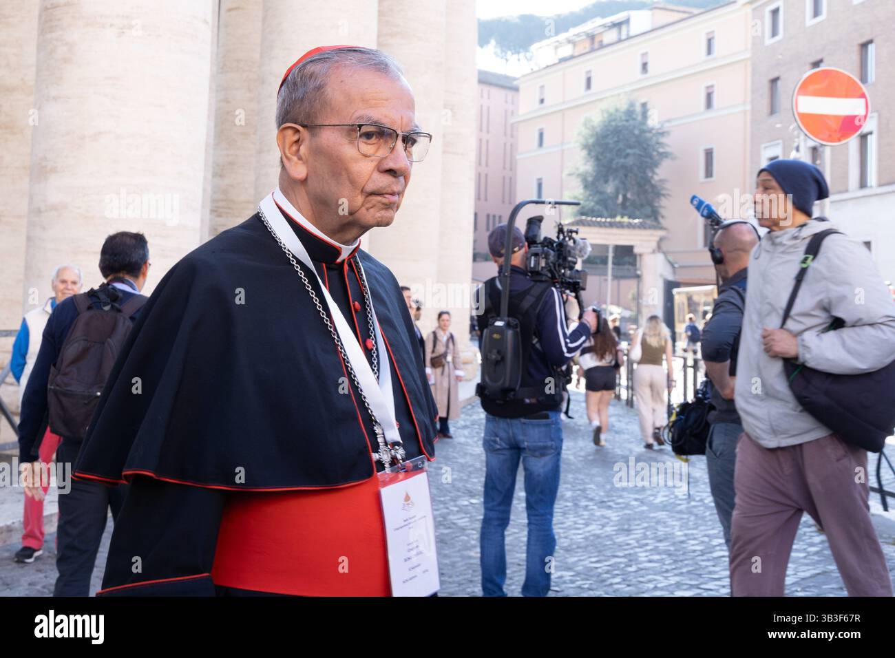 Rome, Italy. 29th Apr, 2025. Cardinal Gregorio Rosa Chavez near St ...