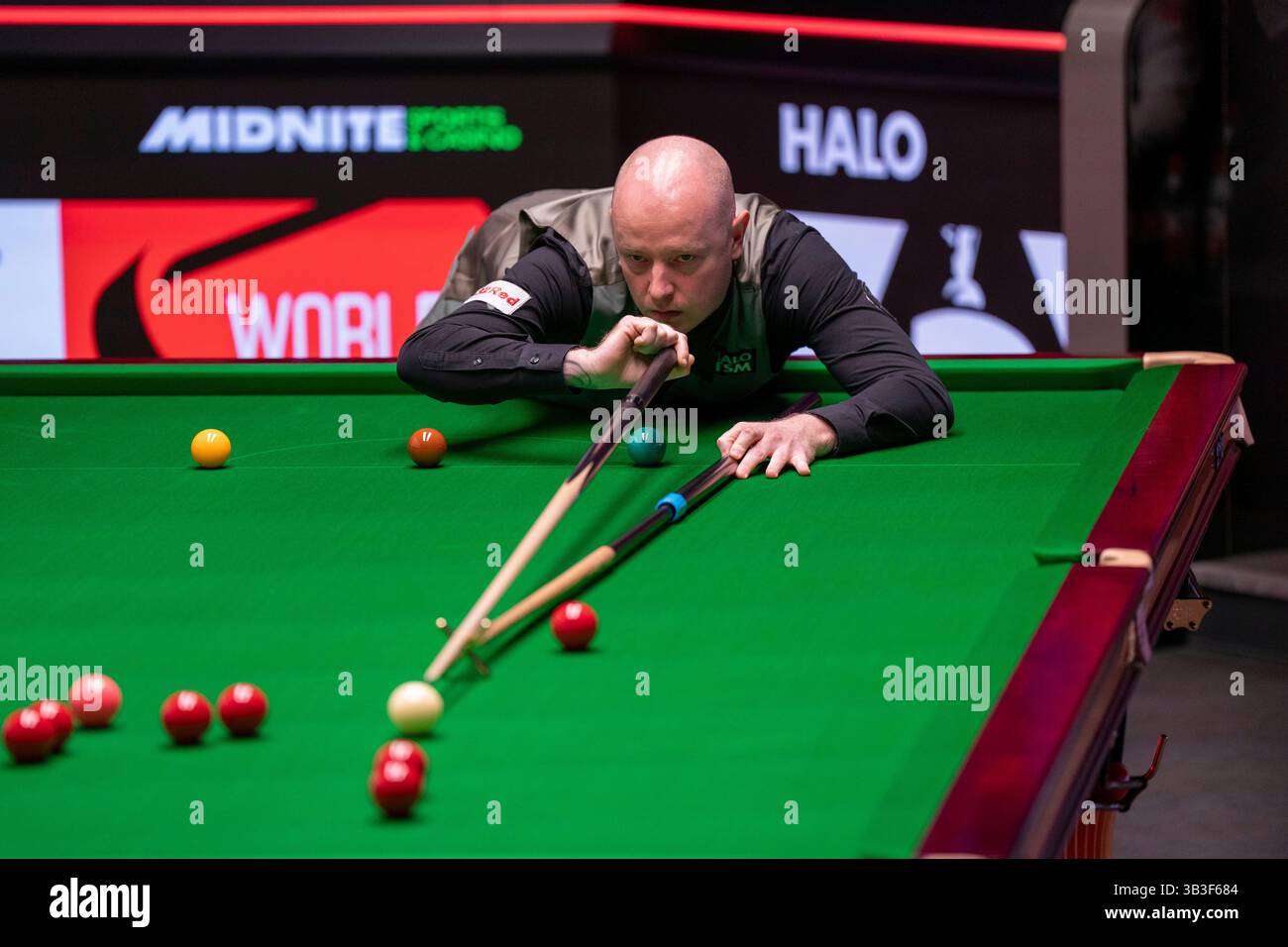 Chris Wakelin during the 2025 Halo World Snooker Championship at The ...