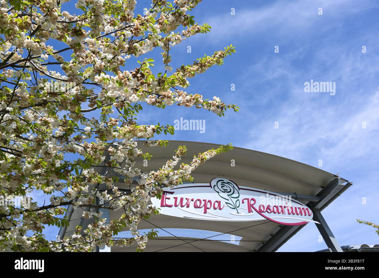 Sangerhausen, Germany. 29th Apr, 2025. The entrance to the Europa ...