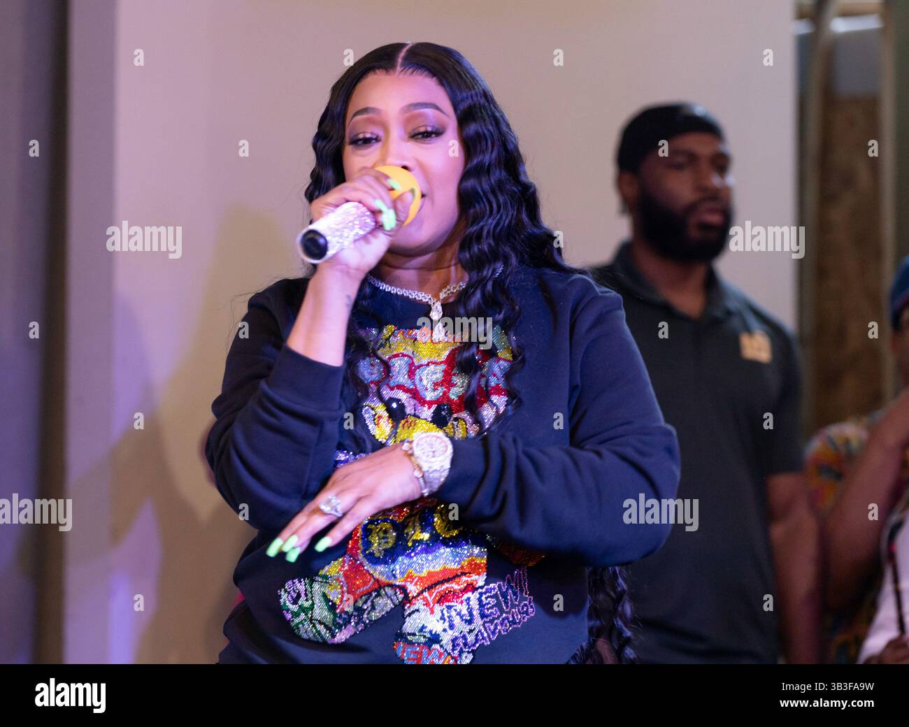 Trina peforms at the Grind Pretty Festival in Atlanta, GA on April 12 ...