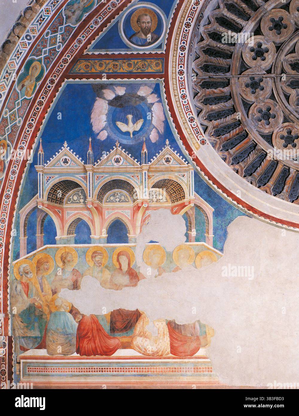 Italy, Umbria, Assisi, Papal Basilica of St. Francis of Assisi - Upper ...