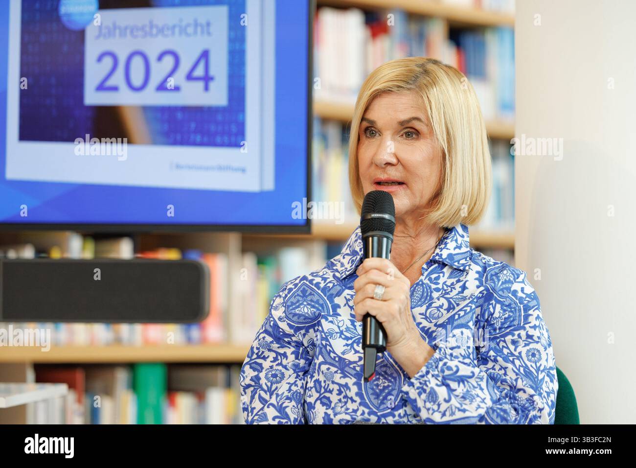 29 April 2025, North Rhine-Westphalia, Gütersloh: Brigitte Mohn ...