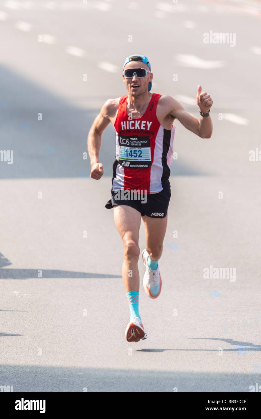 Adam Hickey of City of Southend on Sea athletic club competing in the ...