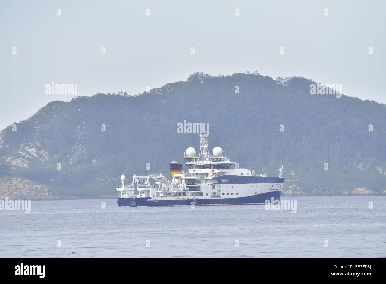 Vigo, spain. April, 29th 2025. The Odón de Buen, oceanographic vessel ...