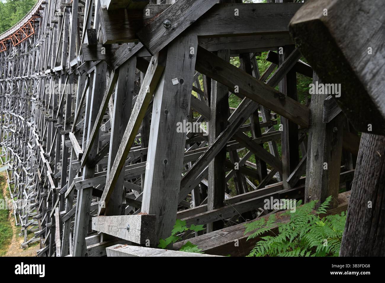 The Kinsol Trestle railway bridge in Vancouver Island, Canada, is a ...