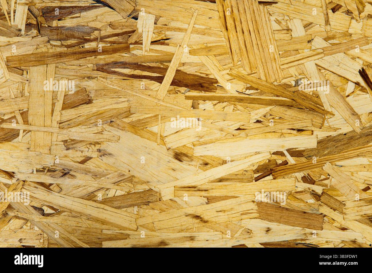 Wooden OSB panel surface with visible texture for wall, floor or ...
