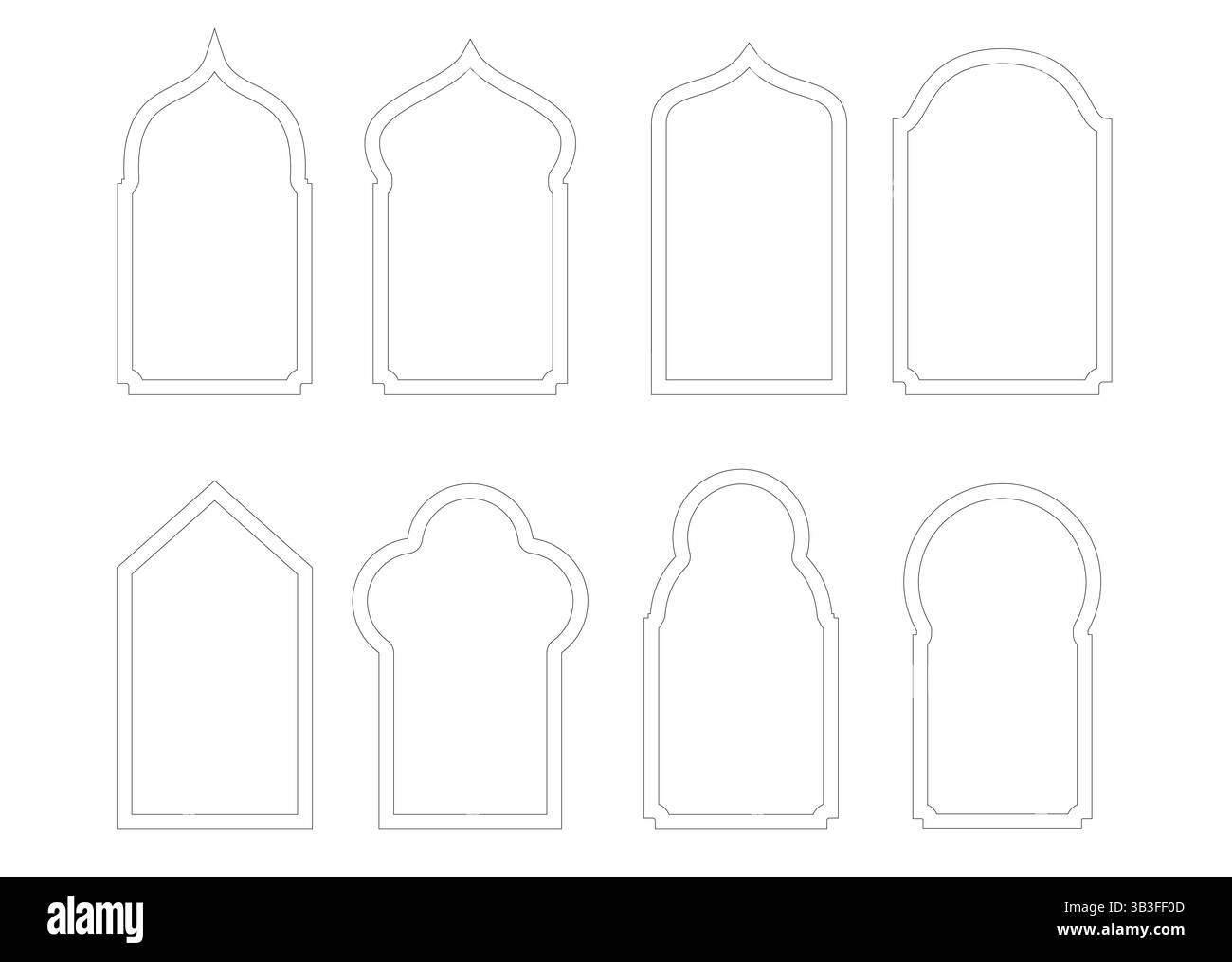 Round arched Stock Vector Images - Alamy