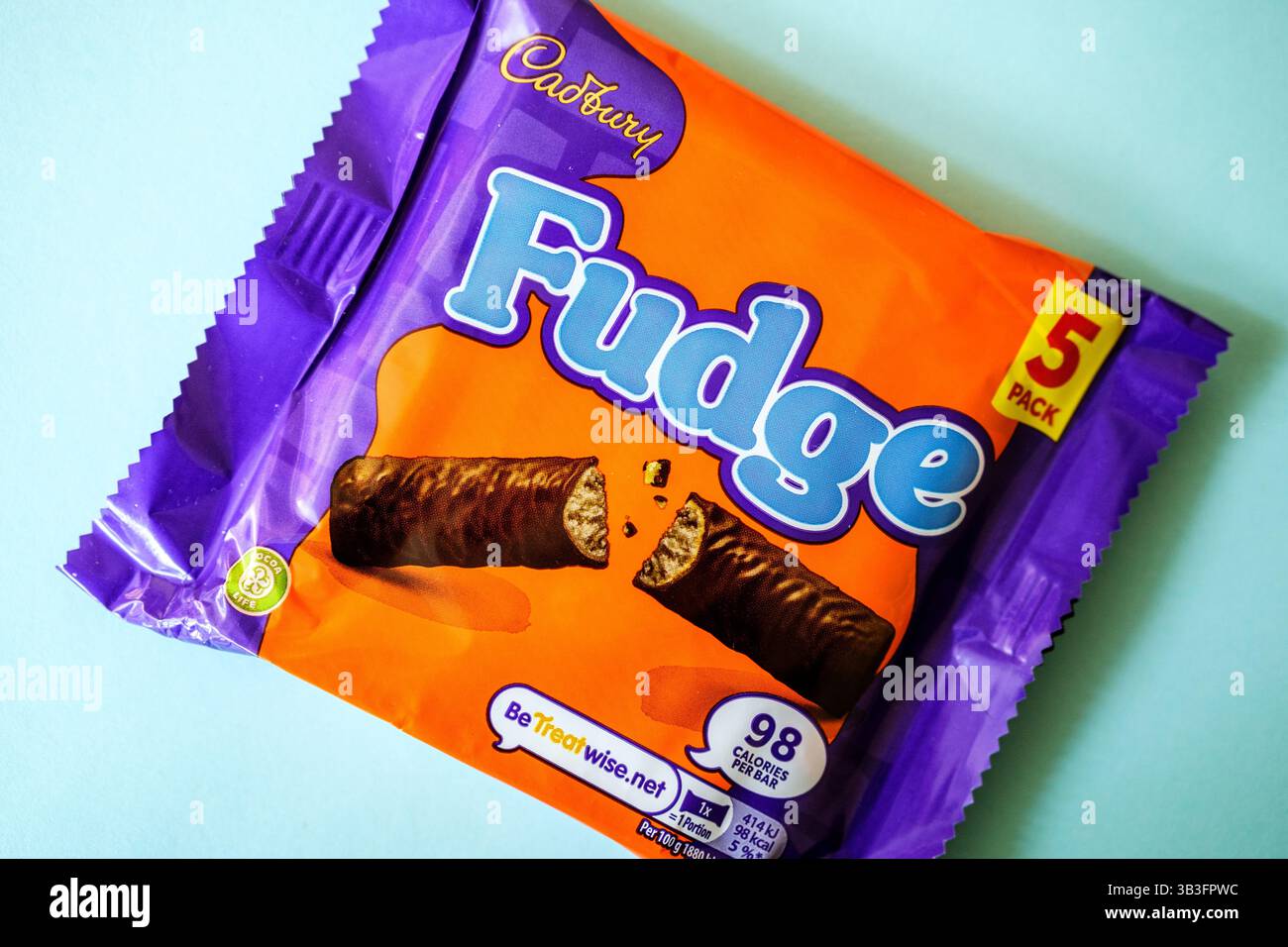 London UK, April 29 2025, Cadburys Milk Chocolate Multi Pack Fudge Bars ...