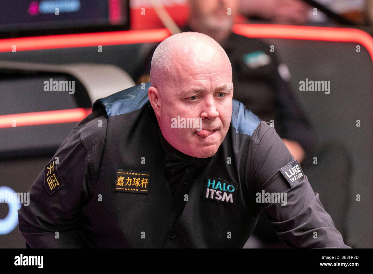 Sheffield, UK. 29th Apr, 2025. John Higgins during the 2025 Halo World ...