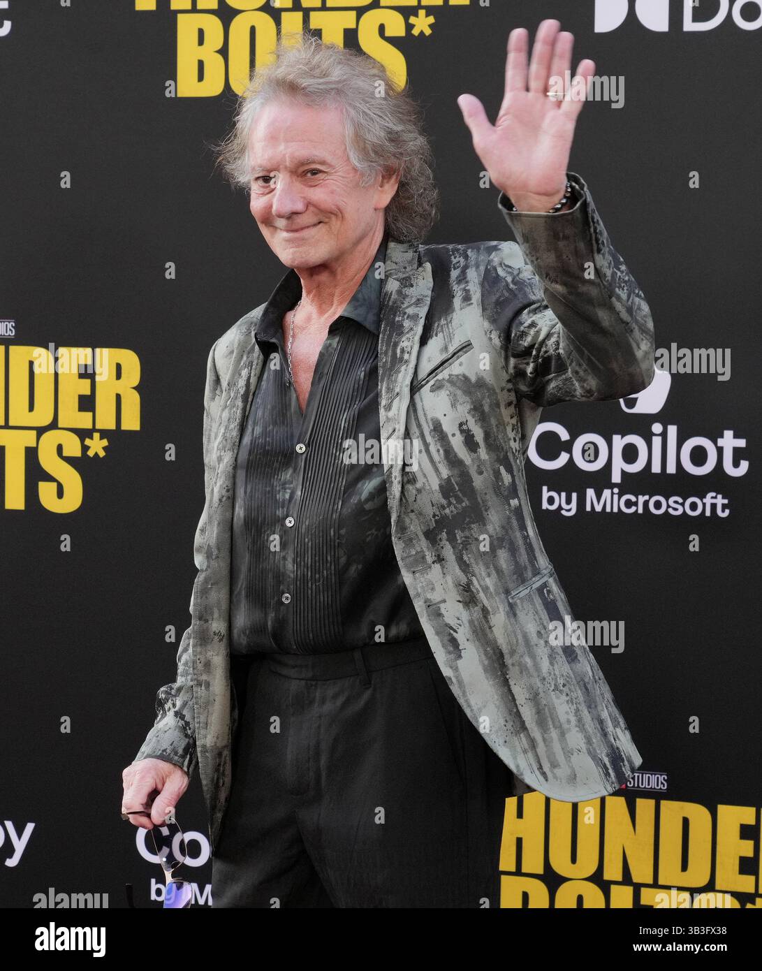 Los Angeles, USA. 28th Apr, 2025. Mickey Thomas arrives at the Marvel ...
