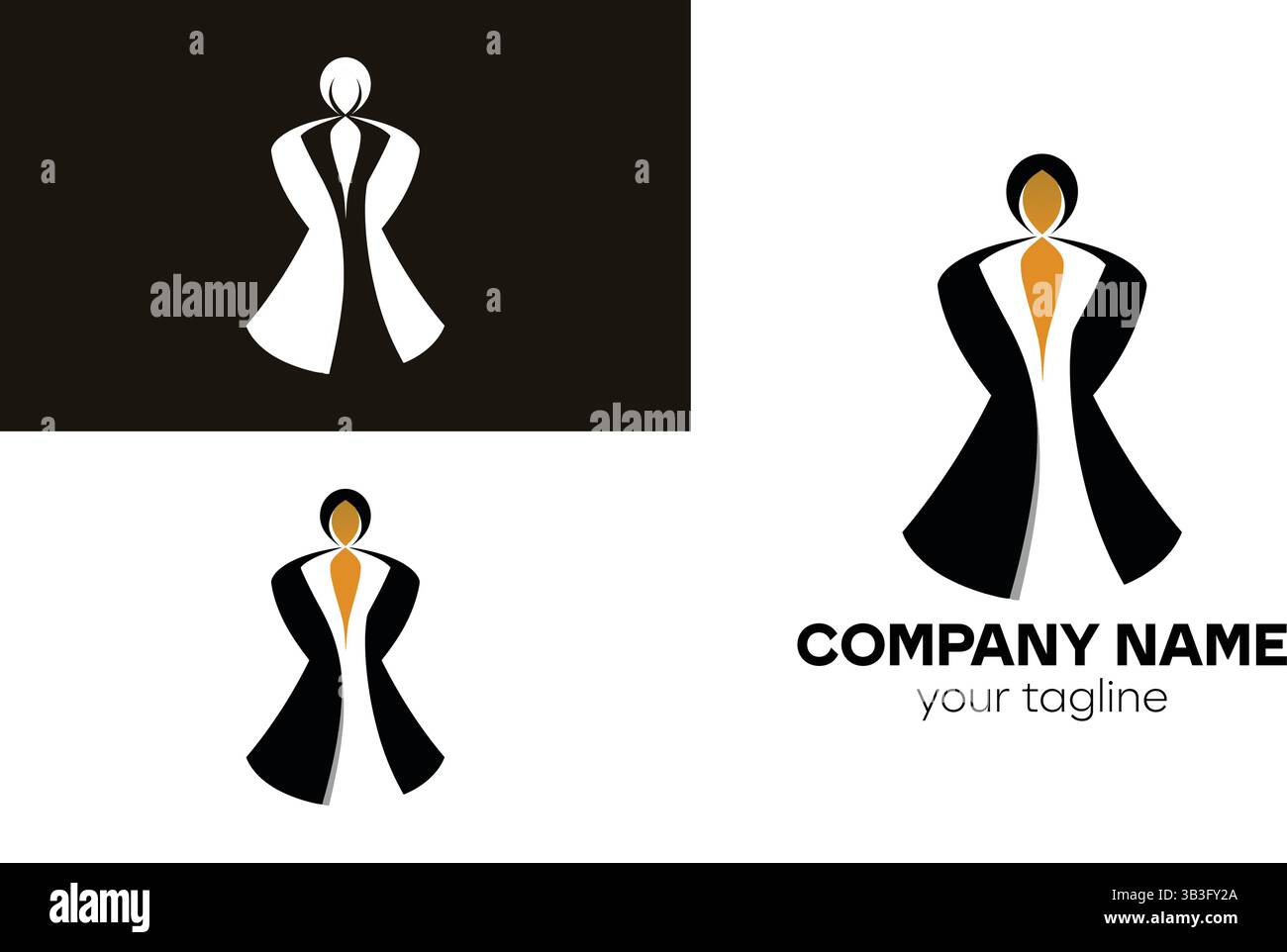 Business logo variations Stock Vector Images - Alamy