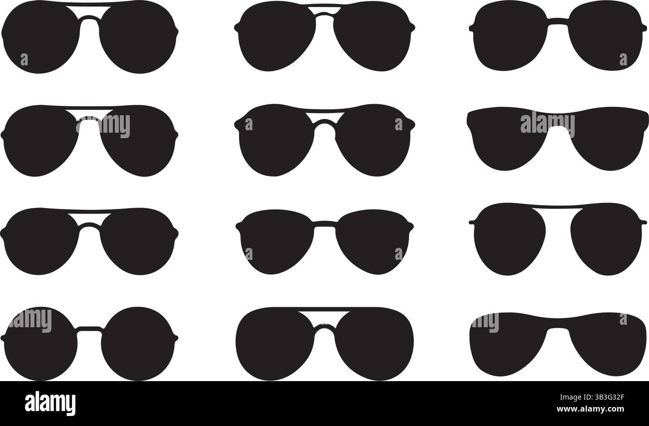 set of sunglasses vector Stock Vector Image & Art - Alamy
